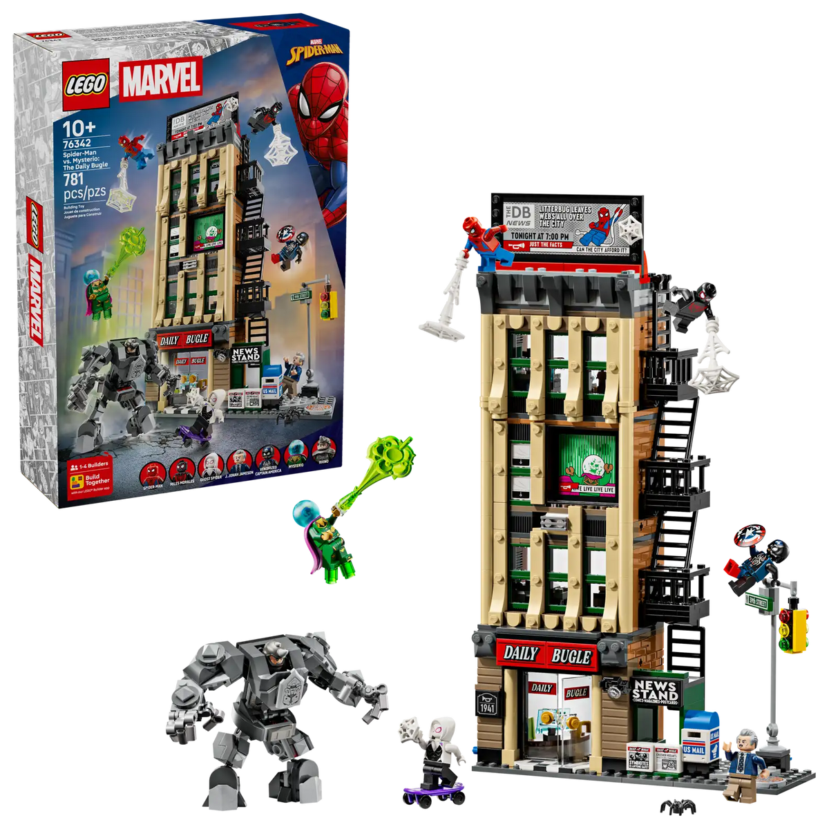 LEGO® Marvel Spider-Man vs. Mysterio: The Daily Bugle 76342 — Moore's ...